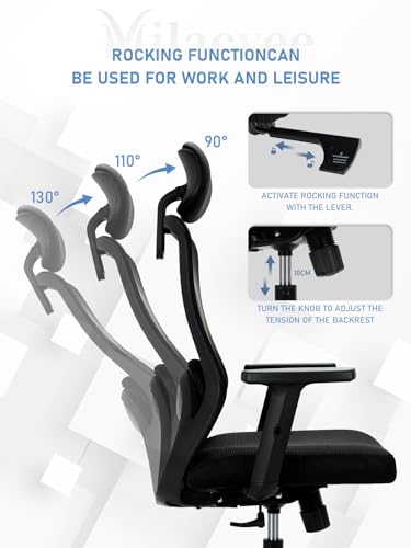 Milacyee Sedia Ufficio Ergonomica Sedia - ConsiglioPro.it