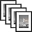 Marcos De Fotos Negros, Para Exhibir Fotos De 6 X 8 Pulgadas (Con ...