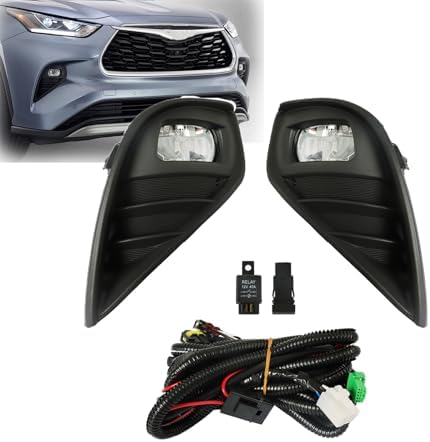 Amazon.com: ANTUKO 1 Pair Front Fog Lights Assembly with Light Bar ...