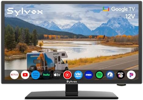Amazon.com: SYLVOX Smart RV TV, 24" 12 Volt TVs for RV Camper 1080P DC ...