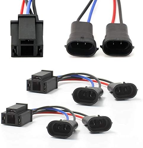 iJDMTOY Y-Splitter H9/H11 to H4 Conversion Wire Harness Adapters ...
