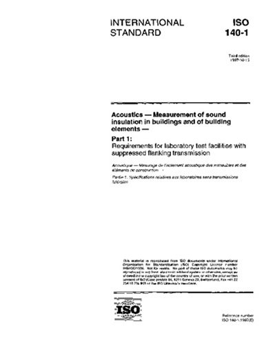 ISO 140-1:1997, Acoustics - Measurement of sound insulation in ...