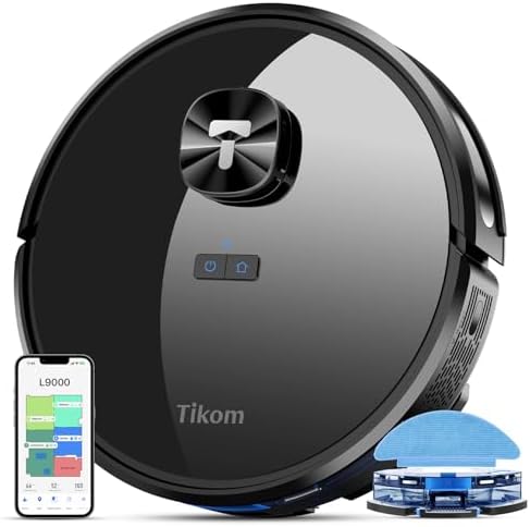 Amazon.com - Tikom Robot Vacuum and Mop, L8000 Laser LiDAR Navigation ...