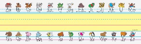 Amazon | Traditional Alphabet (Single-Cut Seating Signs ...