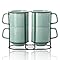 Amazon.com: Adewnest Stackable Coffee Mugs with Rack: 13 oz Stacking ...