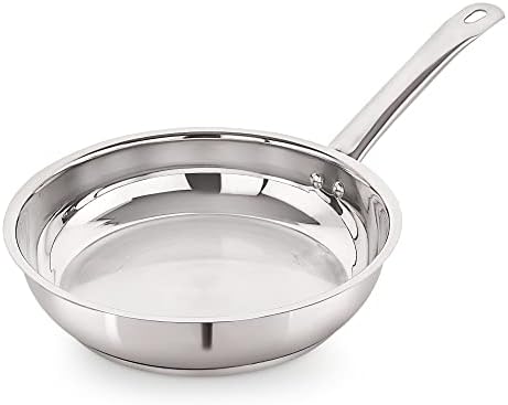 Buy Hawkins 24 cm Frying Pan, Triply Stainless Steel Fry Pan, Induction ...