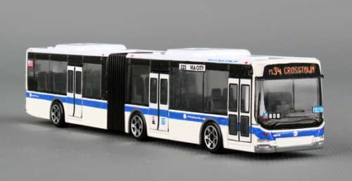 Buy AGCAT Daron New York City MTA Metro Articulated Hybrid Electric Bus ...