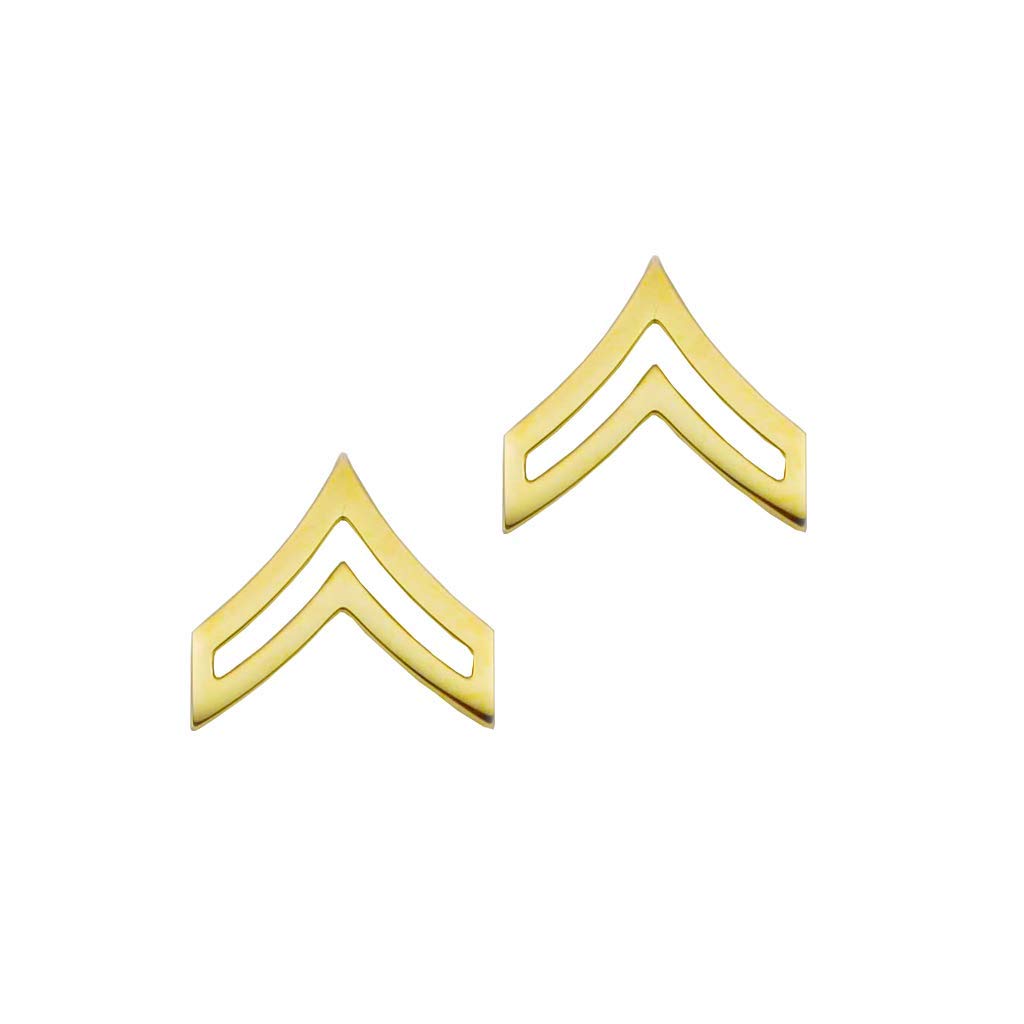 Amazon.com: Law Enforcement/Police Corporal Gold Rank Pin Tall 3/4 ...