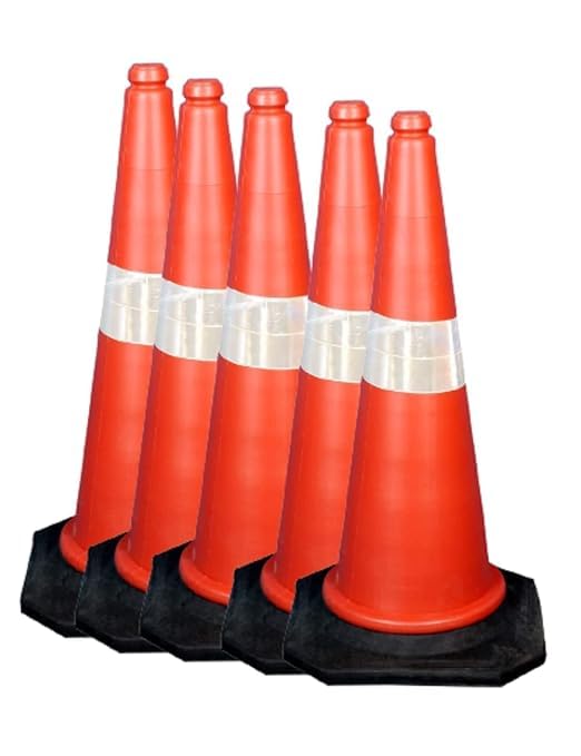 Buy Road Traffic Cone with Reflective Strips Social Distancing Safety ...