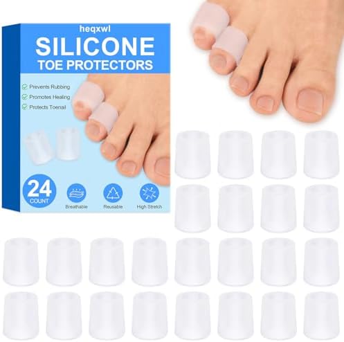Amazon.com: 30PCS Silicone Anti-Friction Toe Protector,Soft Clear ...