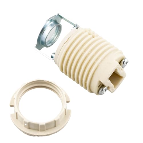 2PCS G9 Ceramic Lamp Holder Connectors with Brackets (M10 Inner Teeth ...