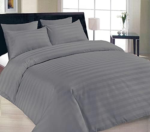 Seventh Linen Luxury 400tc Satin Stripe Duvet Cover Set Original 400 ...