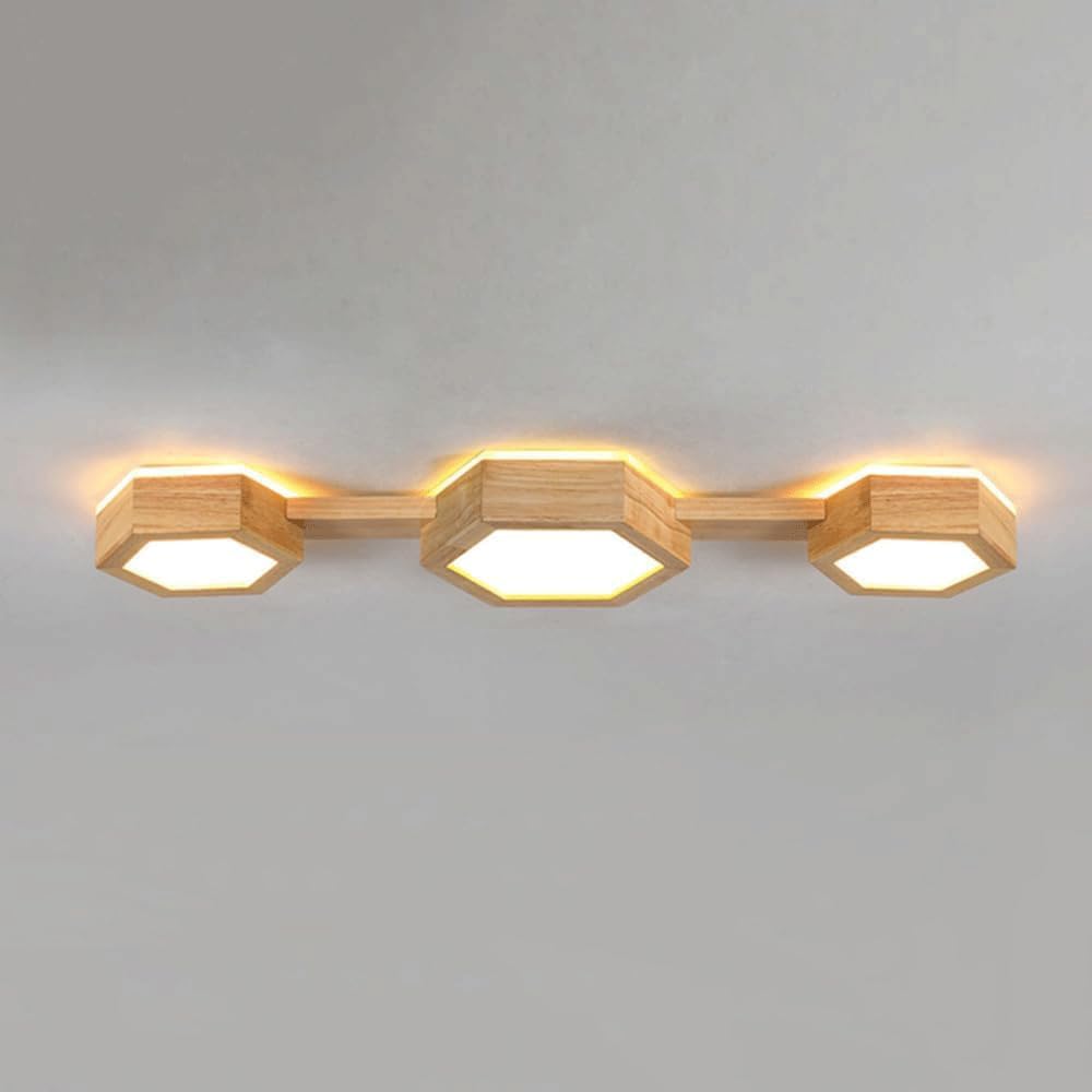 Modern Simple Wood Ceiling Light/LED Recessed Ceiling Lamp/Acrylic ...