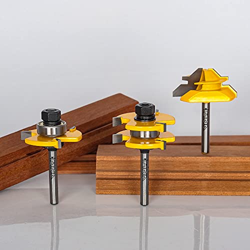 Snapklik.com : MNA Tongue And Groove Bits & 45 Degree Lock Miter Router Bit