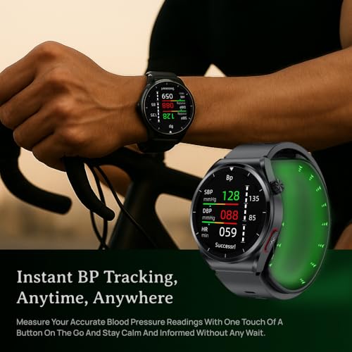 Blood Pressure (BP) Smart Watch with Inflatable Airbag | India's First ...