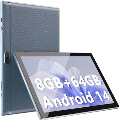 ATOZEE Tablet de 10 polegadas, tablets Android 14 8 GB de RAM, 64 GB de ...