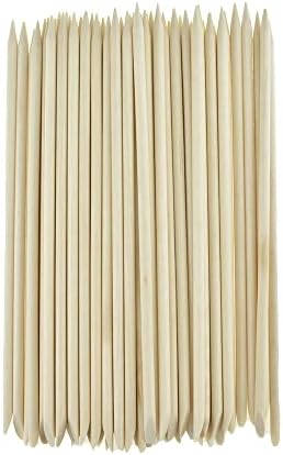 Amazon.com : HAHIYO 6inches 70PCs Orange Wood Stick for Nail Wooden ...