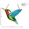 Amazon.com: Hummingbird Stained Glass Window Hangings, Birds Stained ...