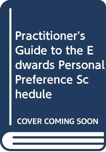 Amazon.com: Practitioner's Guide to the Edwards Personal Preference ...