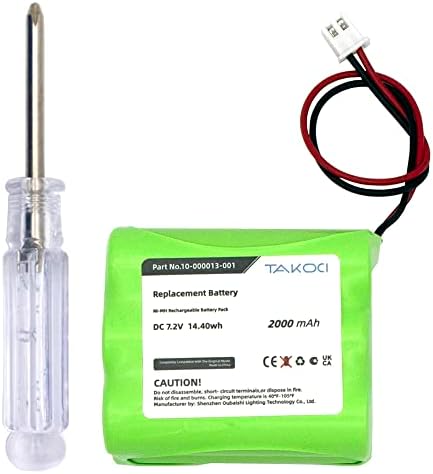 Gikysuiz 7.2V Replacement Battery 2GIG 228844 BATT1 BATT1X BATT2X for ...