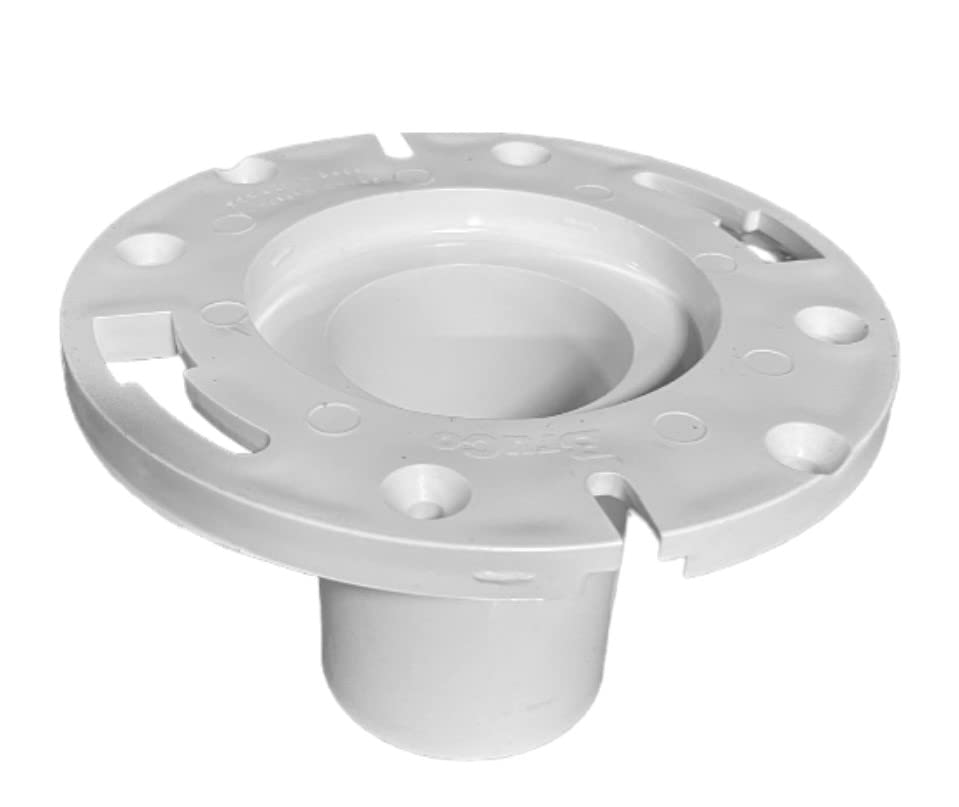 3" Street Adjustable Closet Flange PVC - White (IF333P) - Amazon.com