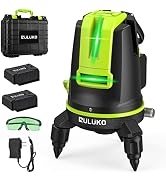 Amazon | レーザー墨出し器 5ライン RULUKO レーザー水平器 レーザーレベル グリーン水平器 5線6点 4方向大矩照射 小型 ...