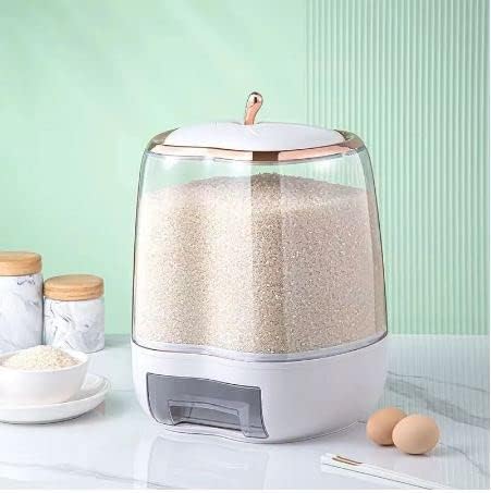 Jolfay Airtight Rice Storage Container With Measuring Cup (Holds 10 Kg ...