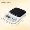 Amazon Basics Portable Digital Weighing Scale for Kitchen | Electronic ...