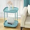 Amazon.com: villertech Side Table with Wheels, End Table Living Room ...