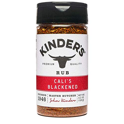 Amazon.com : Kinders Bbq Sauce, Kinders Rub Cali's Blackened, 4.6 Ounce ...