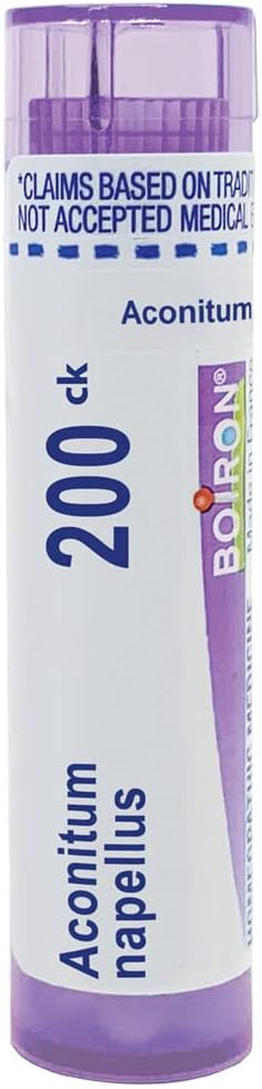 Amazon.com: Boiron Aconitum Napellus 200C, 80 Pellets, Homeopathic ...