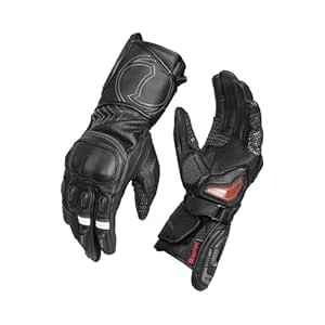 Rynox Advento Pro Gloves – CE Certified Cuff Length Motorcycle Riding ...