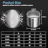 [Upgraded] Hon&Guan 4 Inch Backdraft Damper, One-Way Airflow Duct ...