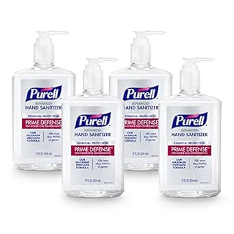 Purell Prime Defense Advanced Hand Sanitizer, Essential Protection, 12 ...