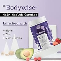 Bodywise Biotin Hair Gummies | No Added Sugar | Biotin Supplement to ...