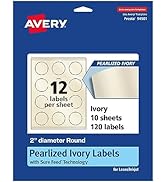 Amazon.com : Avery Durable Waterproof Round Labels, Sure Feed ...