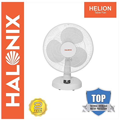 Halonix Krypton Table Fan HS 400mm(16") White : Amazon.in: Home & Kitchen