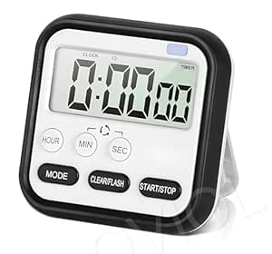 OVIOL Stopwatch Timer for Study Kitchen Timer Large LCD Screen 24hr ...