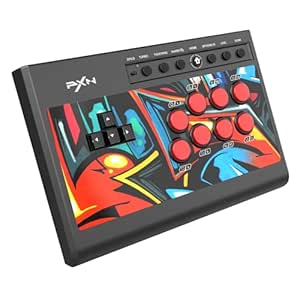 Amazon.com: PXN X8 Arcade Stick - Fight Stick Joystick with Turbo and Green Axis Mechanical ...