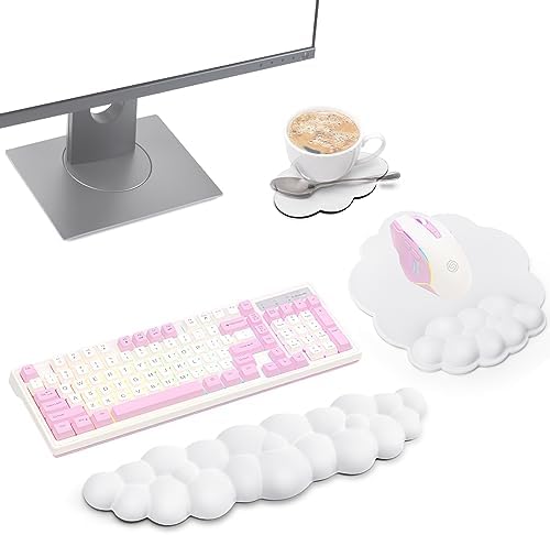 Amazon.com : Mystarry Cloud Keyboard Wrist Rest and Mouse Wrist Rest ...