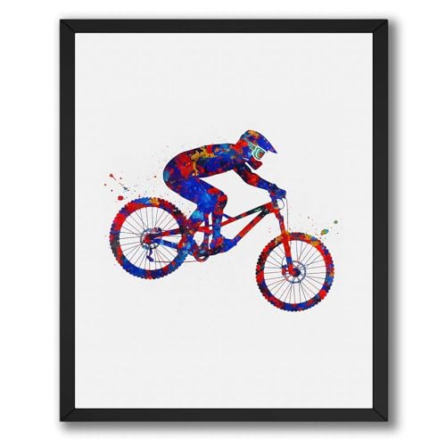 Amazon.com: InkFlow Dirtbike Poster - Abstract & Modern Art for ...