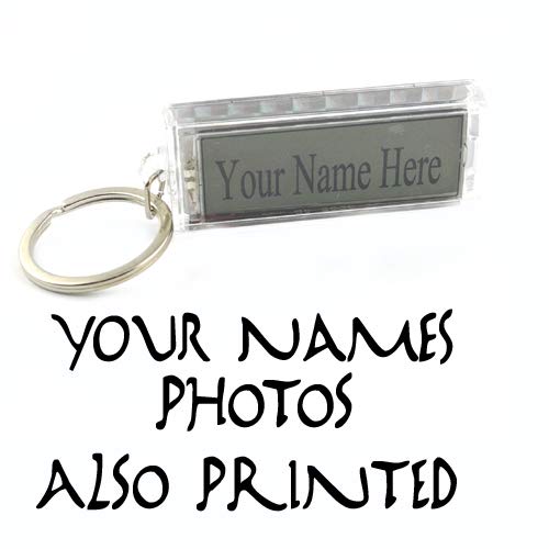 Personalized Keychain with Light (Solar) Flashing, No Battery Required ...
