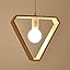 Chrasy Wooden Pendant Lamp Modern Ceiling Light Wood Lampshade ...