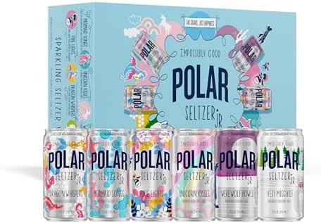 Amazon.com: Polar Seltzer Jr Variety Pack, 7.5 fl oz Cans, Pack of 24 ...