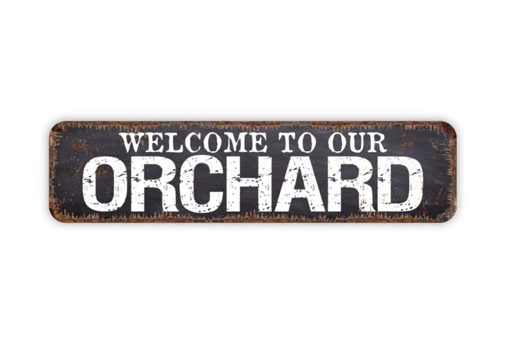 Amazon.com: snowsun Metal Sign WELCOME TO OUR ORCHARD Vintage Signs ...