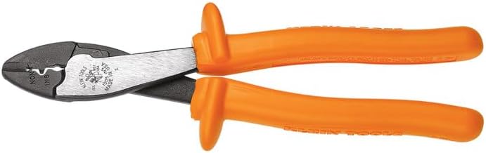Klein Tools J1005 Pinzas para Ponchar y Cortar Terminales no aislados ...