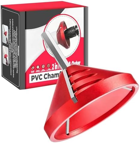 PVC Deburring Tool, 2 in 1 Inner Outer Pipe Reamer, Pipe and Tubing ...