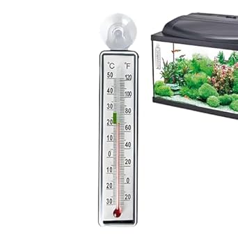 Fish Tank Temperature Gauge,Suction Temperature Pet Box Meter - Anti ...