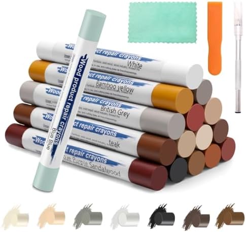 Amazon.com: 16+4P Wood Filler Sticks with 1P Box, 1P Knife, 1P Scraper ...