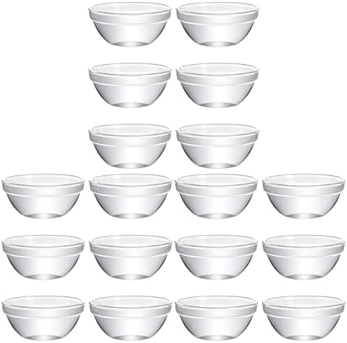 Amazon.com: SENTOP Set of 10 Small Glass Bowls, 2.36 Inch Mini Glass ...